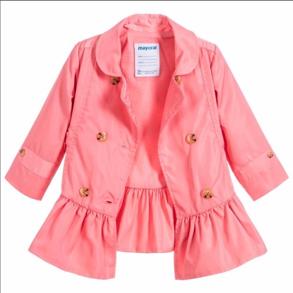 Mayoral | Jackets & Coats | Nwt Mayoral Coral Rain Jacket | Poshmark